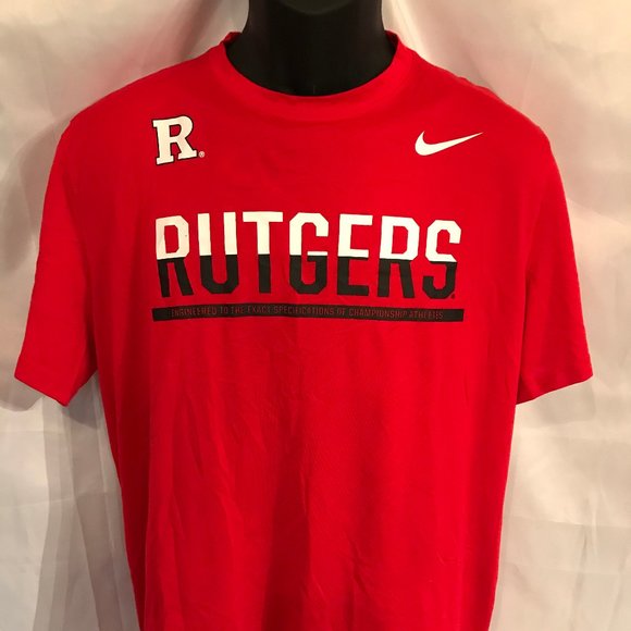 Nike | Shirts | Nike Rutgers Athletic Sport Tee Shirt | Poshmark
